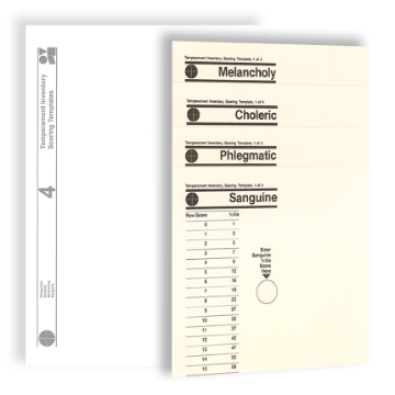 Bookstore : Education : Temperament Inventory Scoring Templates